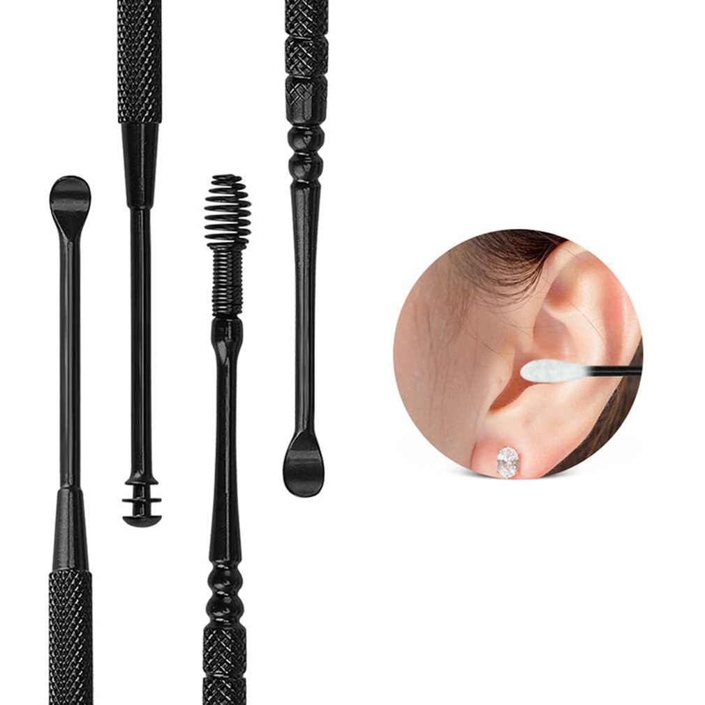 Stainless Steel Double-Headed Spiral Ear Spoons Ea... – Grandado