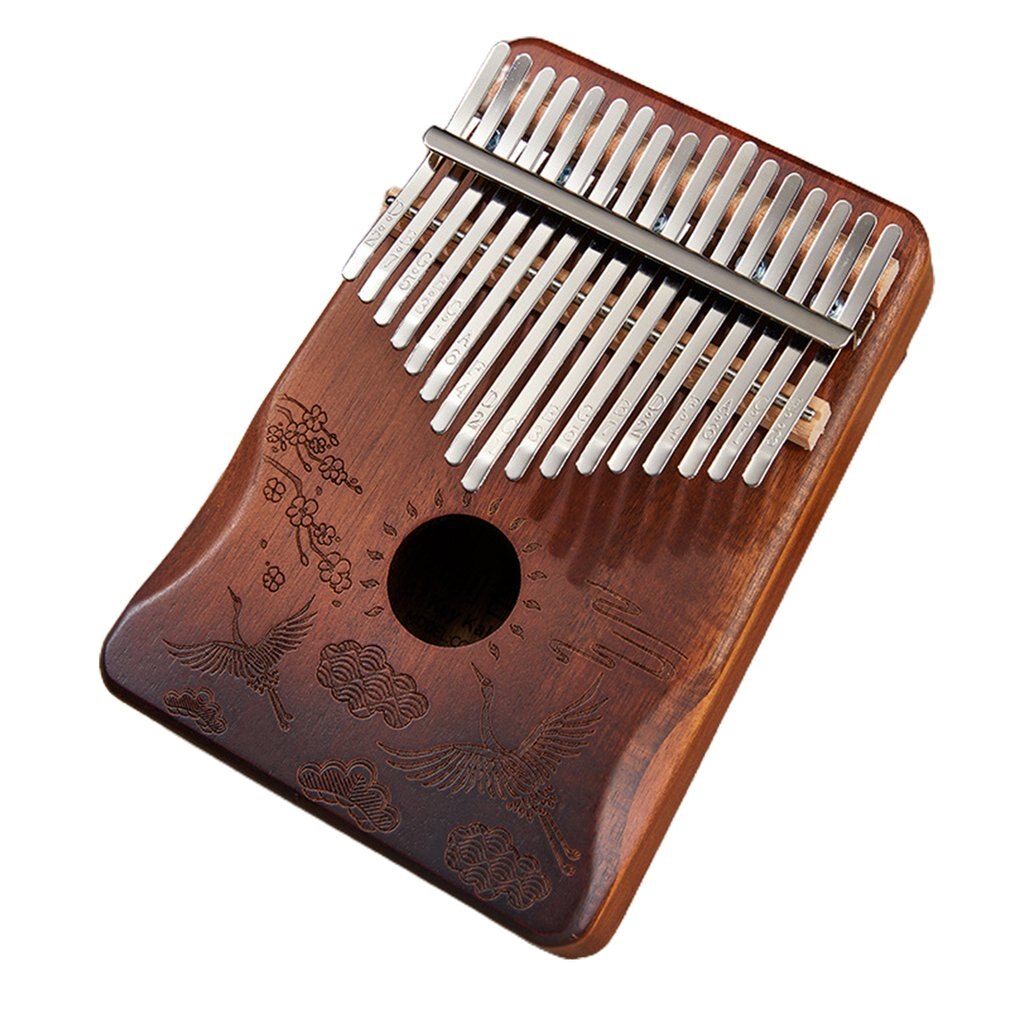 kalimba 17 keys mahogany thumb piano mbira musical... – Vicedeal