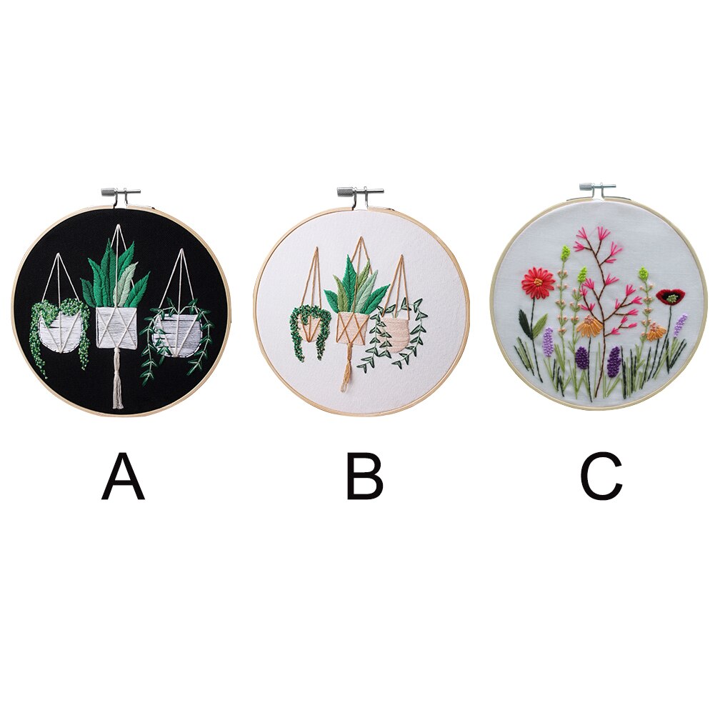 Embroidery Starter Kit Adult Kids DIY Plants Patte... – Grandado