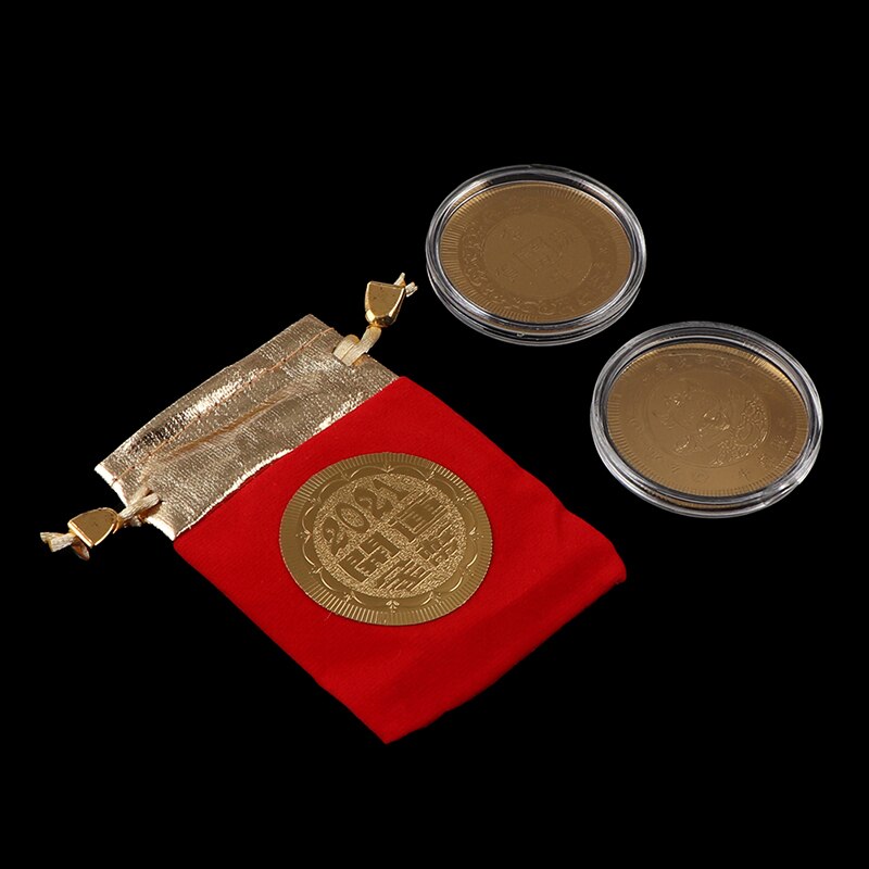 1 PC Year of Ox Commemorative Cow Coin Chinese Zod... – Grandado