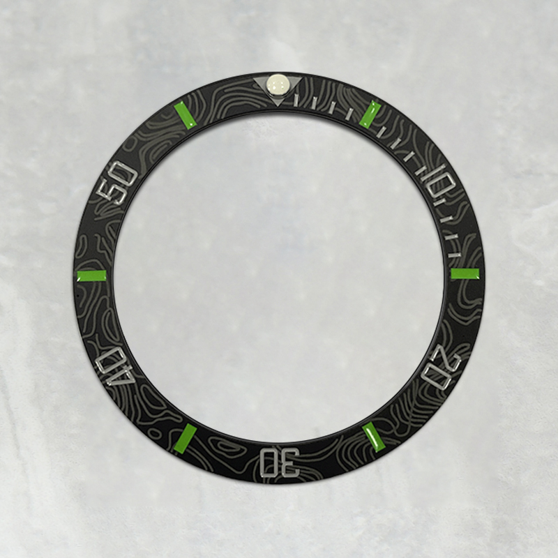 38mm Carbon Fiber Curved Ceramics Bezel Insert Fit... – Grandado