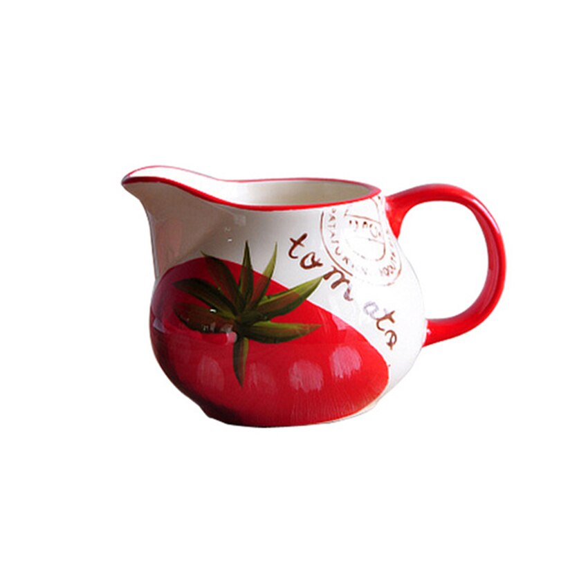 Simple Ceramic Milk Jugs Handle Porcelain Matte Gl... – Vicedeal