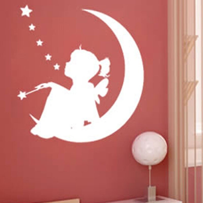fair and The moon acrylic mirror sticker deco, 3D ... – Grandado