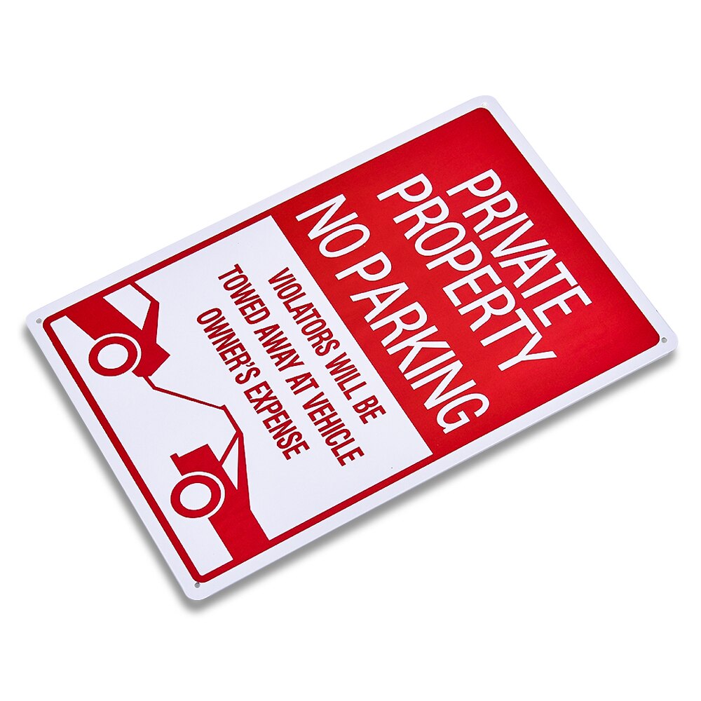Metal art PRIVATE PROPERTY NO PARKING Poster vinta... – Grandado