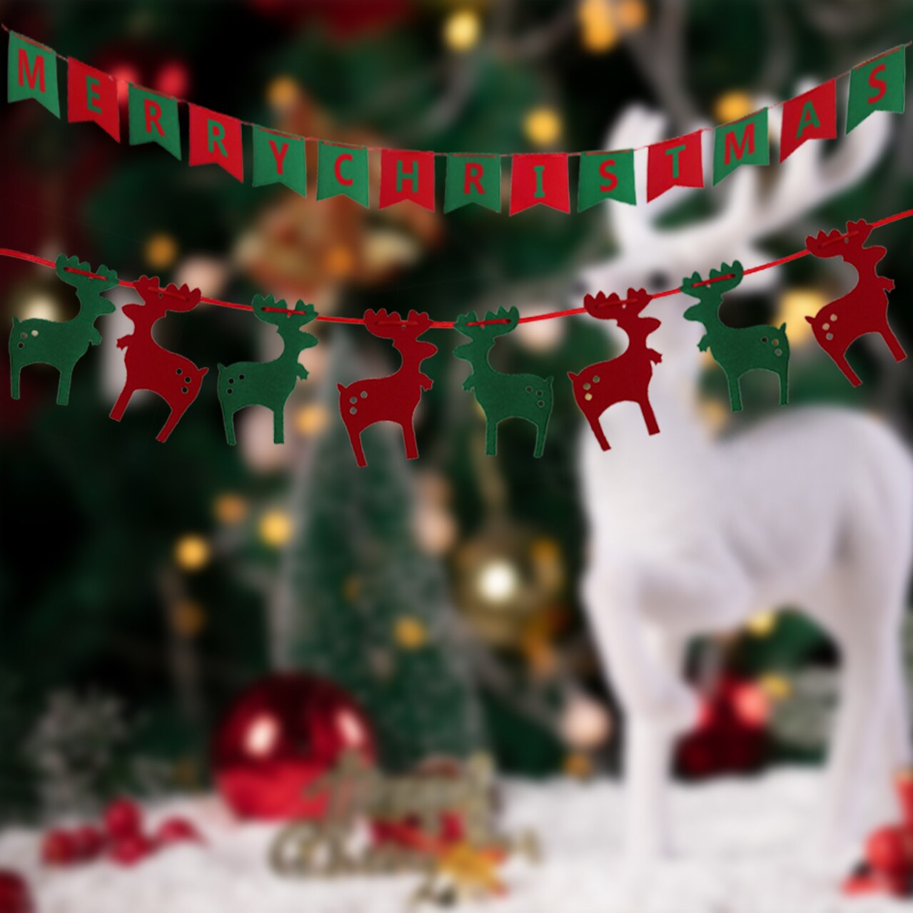 3M Christmas Bunting Banner Merry Christmas Tree D... – Grandado