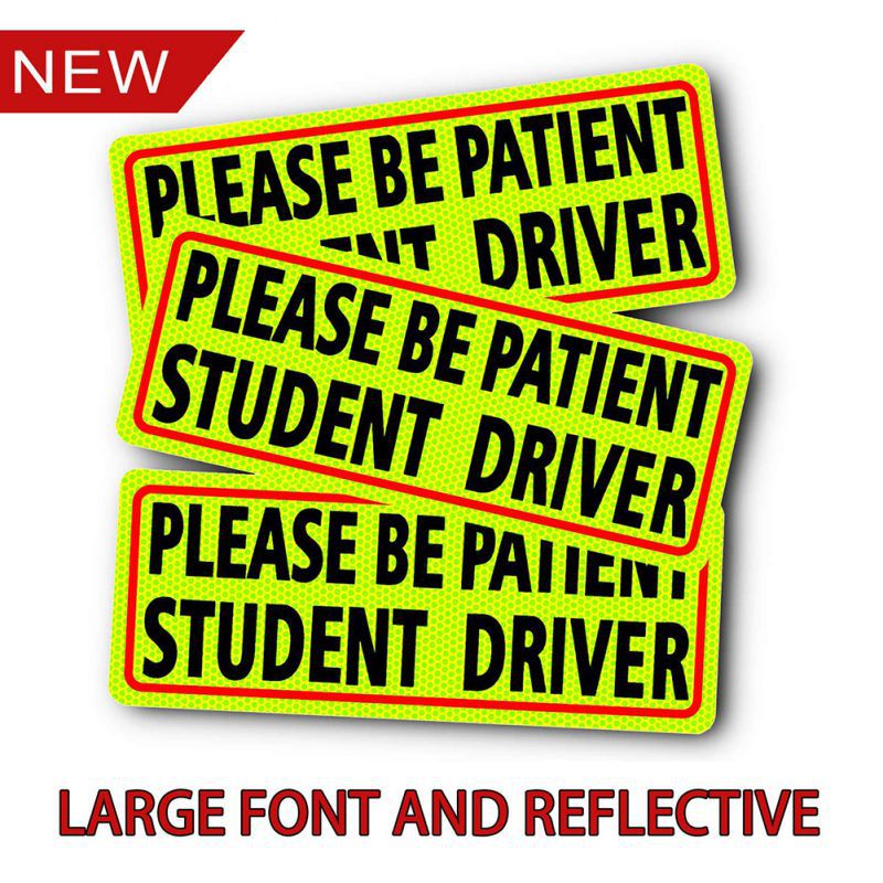 Please Be Patient Student Driver Magnet Safety Sig... – Vicedeal