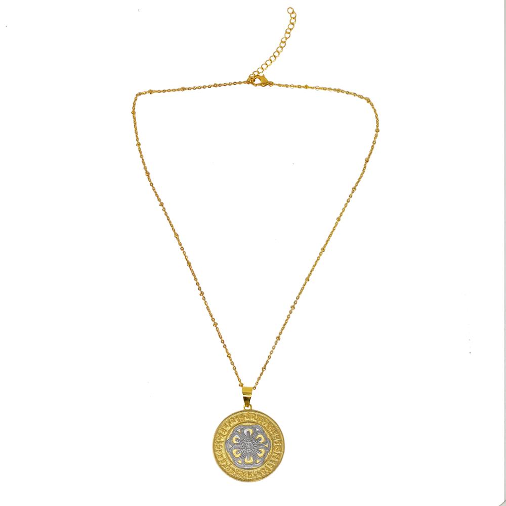 Feng Shui “Happiness & Wealth”Golden Neck Chain Me... – Grandado