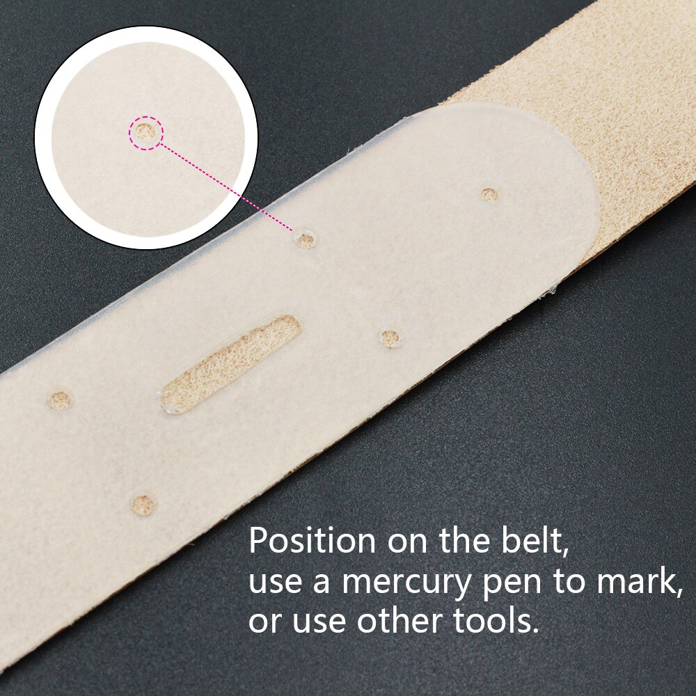 Belt Punch Positioning Template Plastic Leather Pu... – Grandado