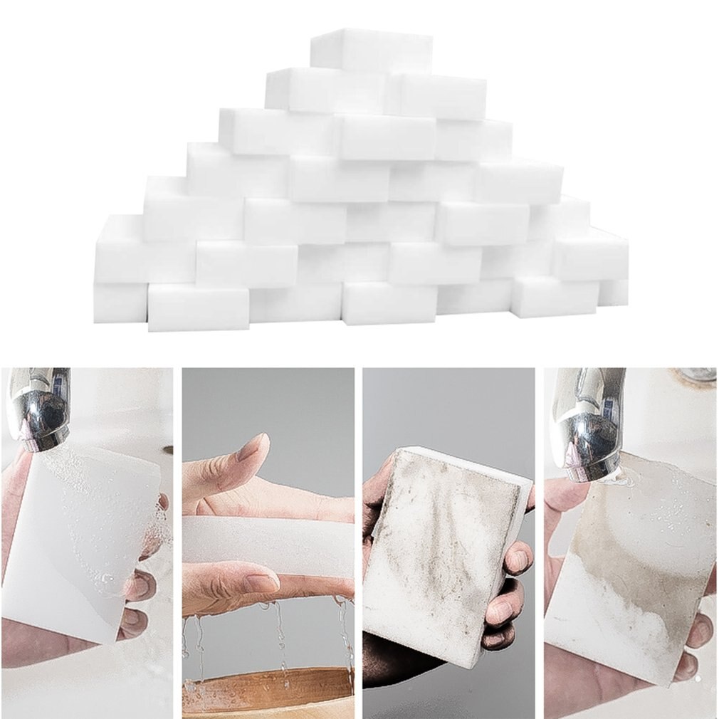 100Pcs/lot White Magic Sponge Cleaner Eraser Multi... – Vicedeal