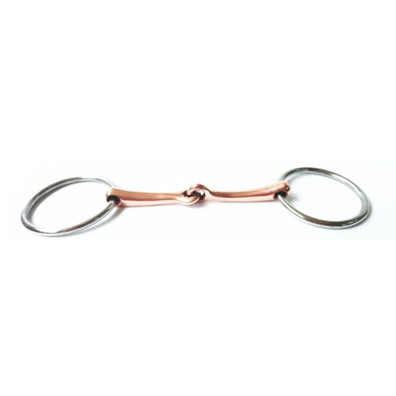 Rustfrit stål ring snaffle bit, kobber mund bit ,... – Grandado