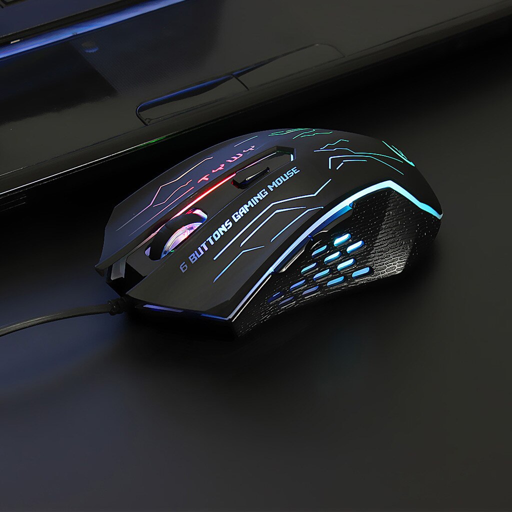 G820 Wired Gaming Mouse 6 Button Backlight Color L... – Vicedeal