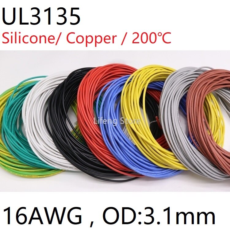 UL3135 Silicagel Draad 16AWG Elektrische Siliconen... – Grandado