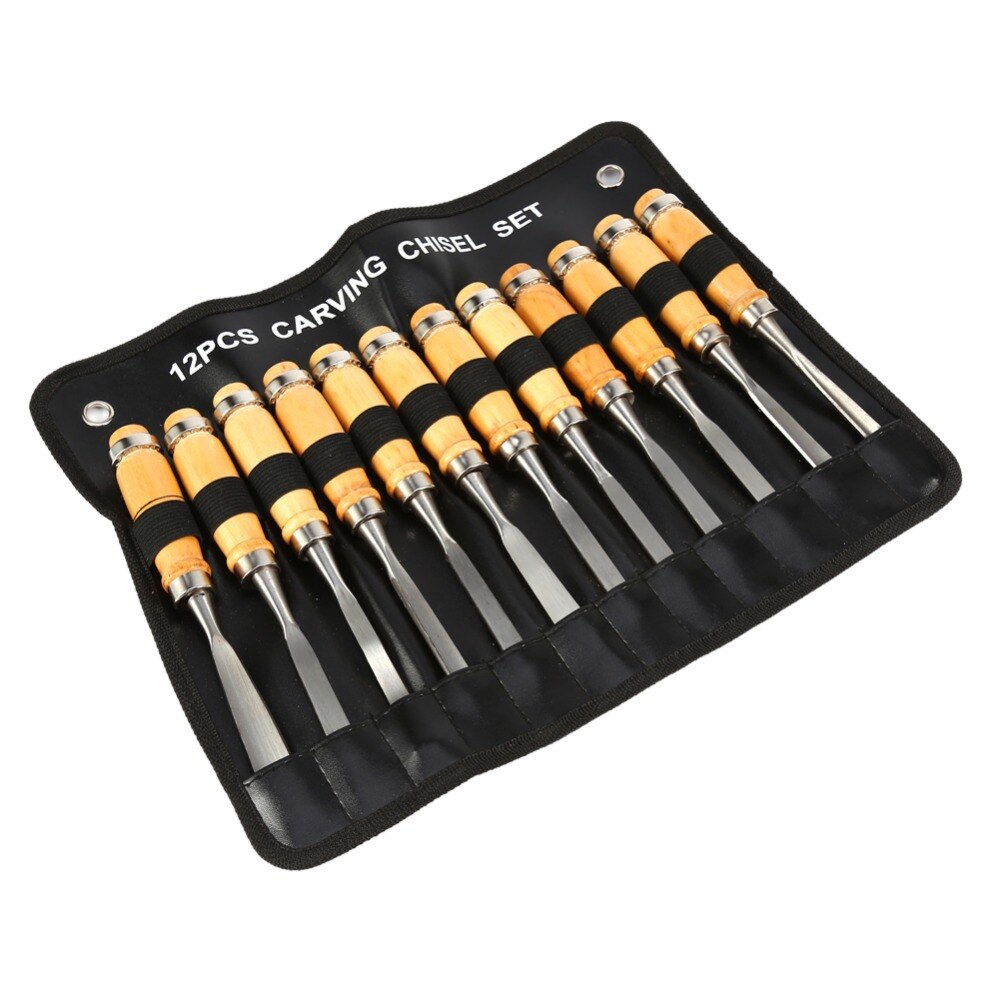12Pcs/Lot Wood Carving Chisel Set Lathe Gouges Too... – Grandado