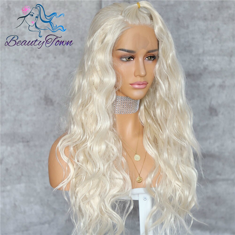 BeautyTown Light Blonde Natural Curly Wave Heat Re... – Grandado