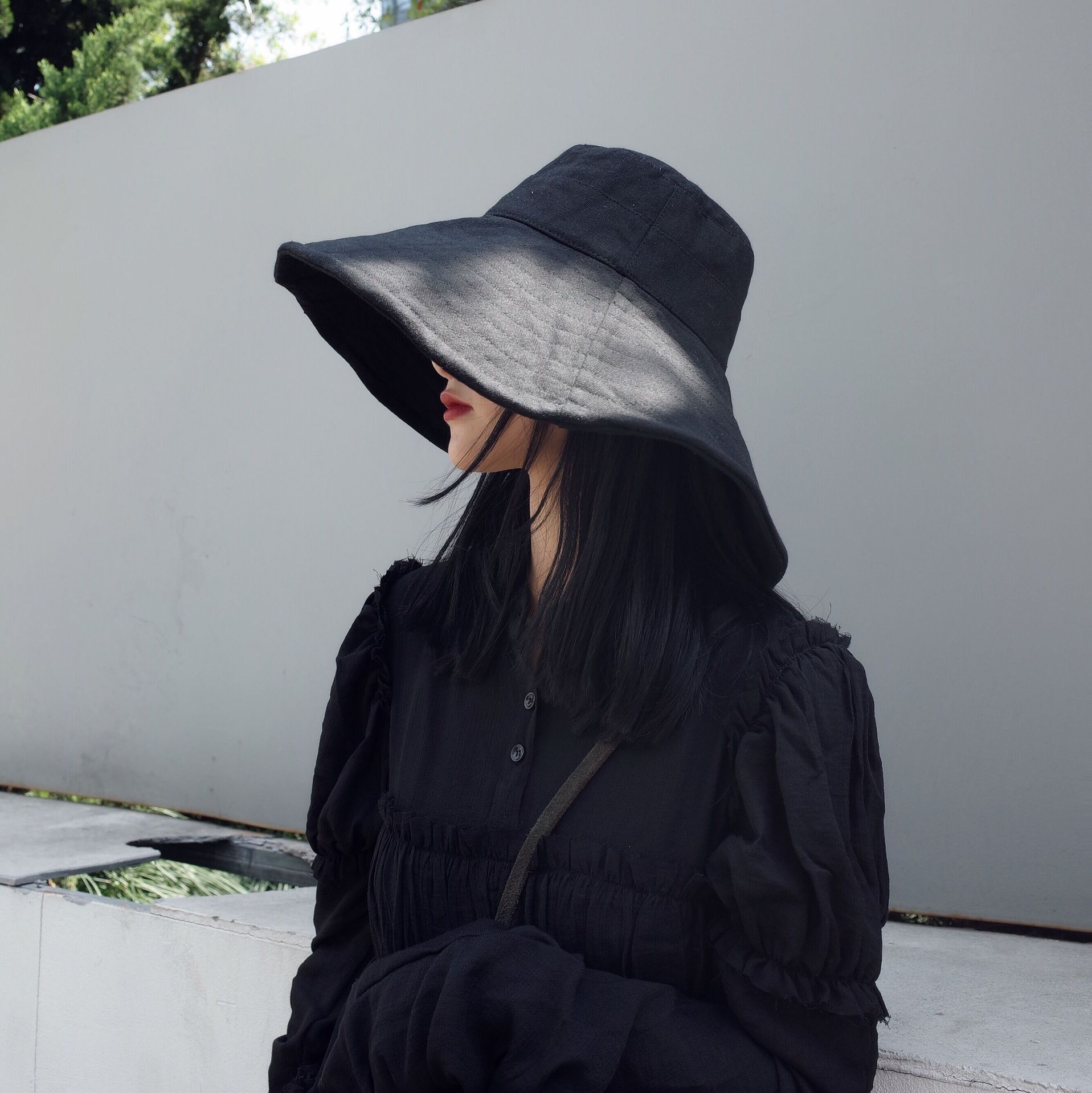 Japanse Stijl Zomer Ronde Dome Grote Hoed Effen Kl... – Grandado