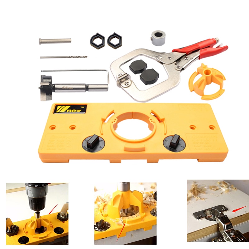 35MM Cup Stijl Scharnier Boring Jig Boor Gids Set ... – Grandado