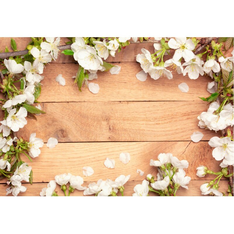 Planks Backdrop Natural Color Board and White Flow... – Vicedeal