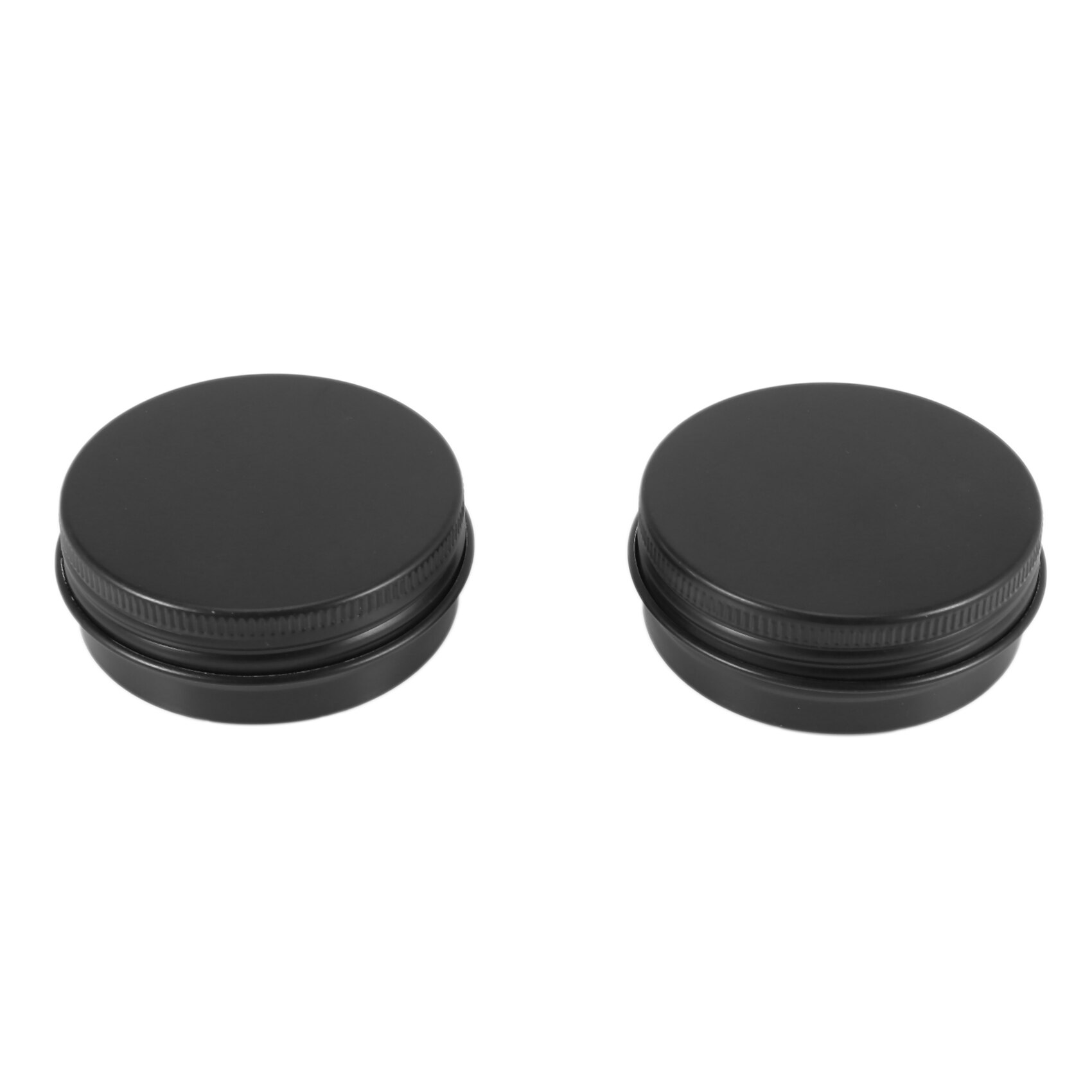 12Pcs 1Oz Black Aluminum Tin Jars Round Screw Lid ... – Grandado