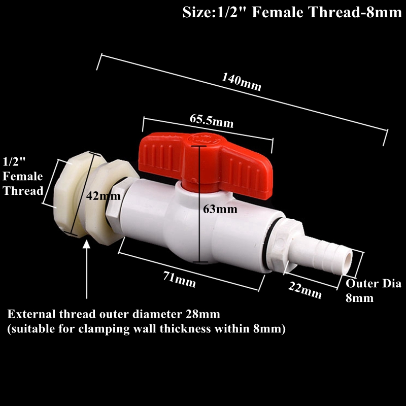 1~3Set 1/2" 3/4" To 8~16mm PVC Aquarium Fish Tank ... – Grandado