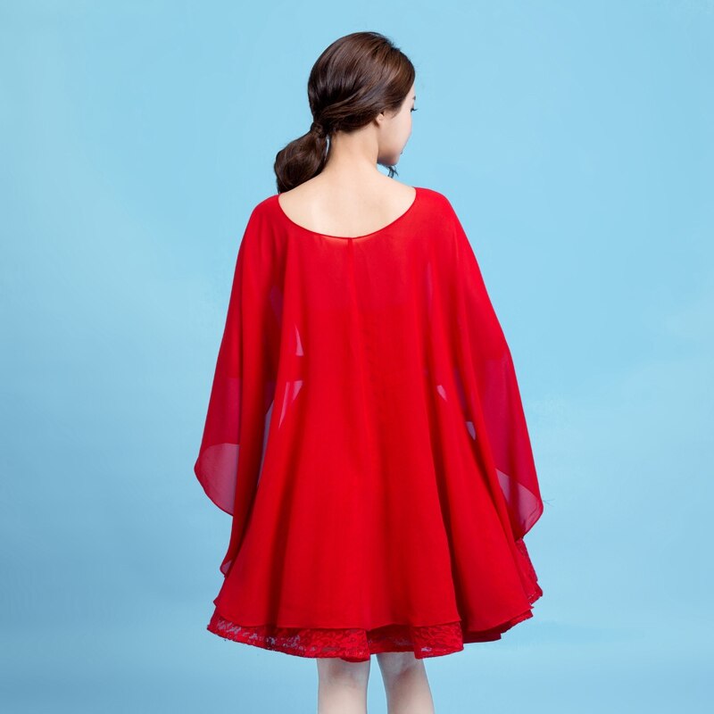 Special Formal Women Wraps Red Full Sheer Summer T... – Grandado