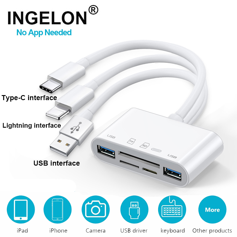 Otg Reader Voor Ios Naar Usb 3.0 Camera Adapter Mo... – Vicedeal