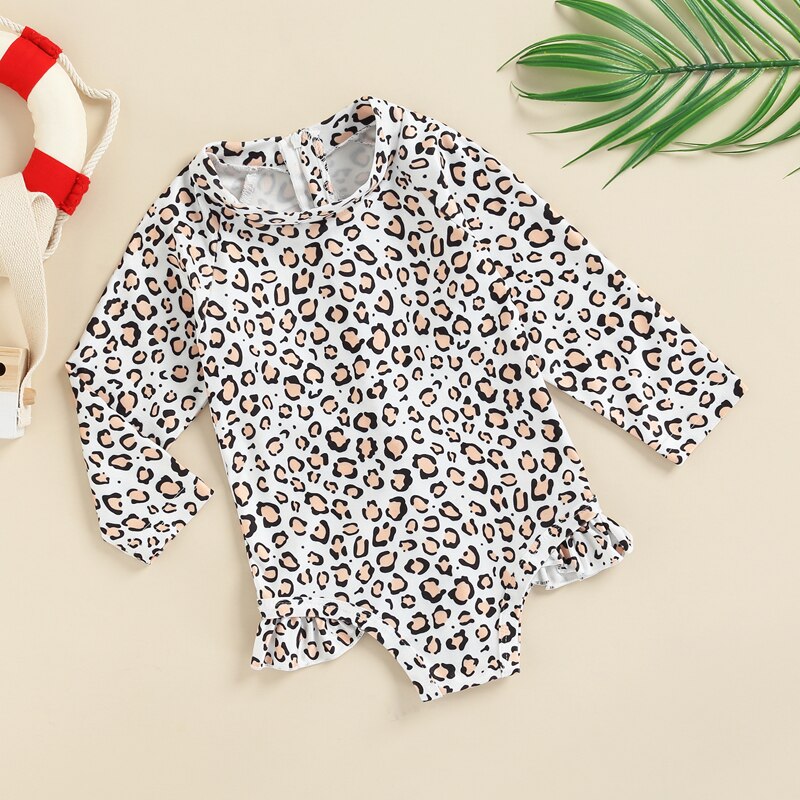 Summer Toddler Baby Girls Swimwear Cute Long Sleev... – Grandado