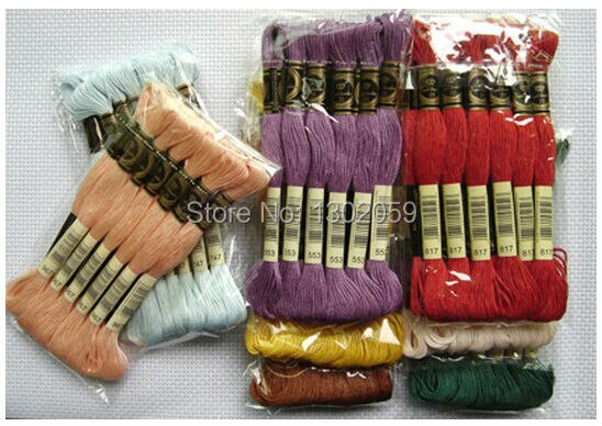 Total 85 Pieces 100% Cotton 8.7 Yard Cross Stitch ... – Grandado