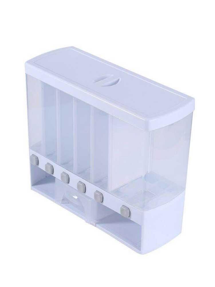 Dry Food Dispenser 6-Grid Cereal Dispensers Food S... – Vicedeal