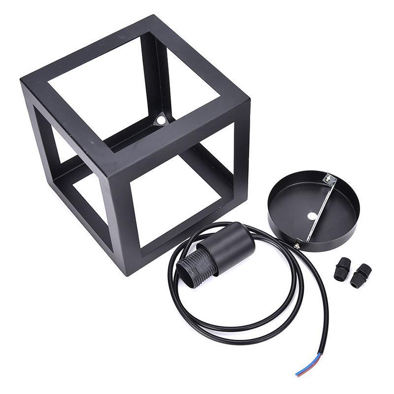 1pcs 16cm Cube Celling Covers For E27 Bulb Iron In... – Vicedeal