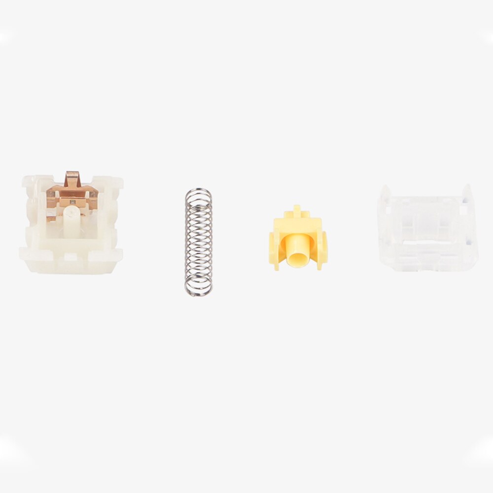 Gateron CAP Milky Yellow V2 Switch Extras 3pin RGB... – Grandado
