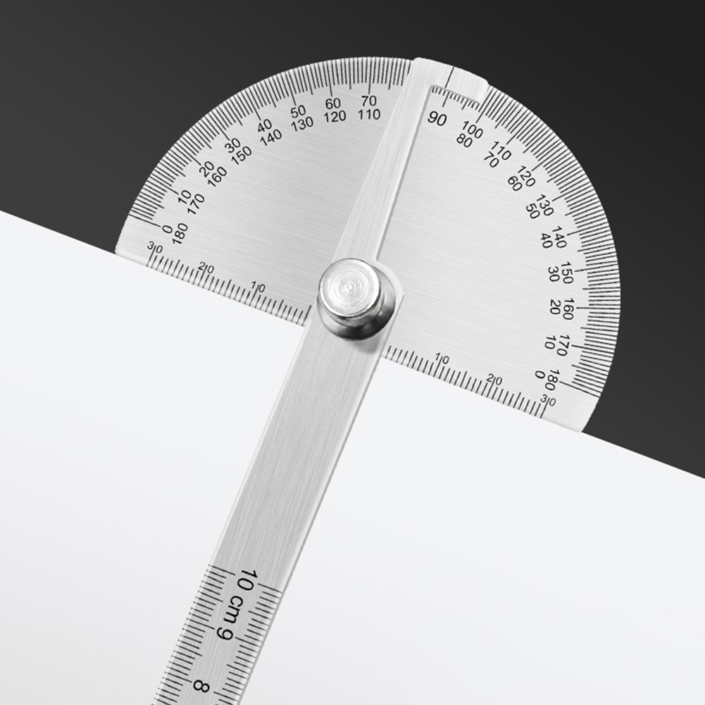 180 Degree Stainless Steel Protractor Angle Finder... – Grandado