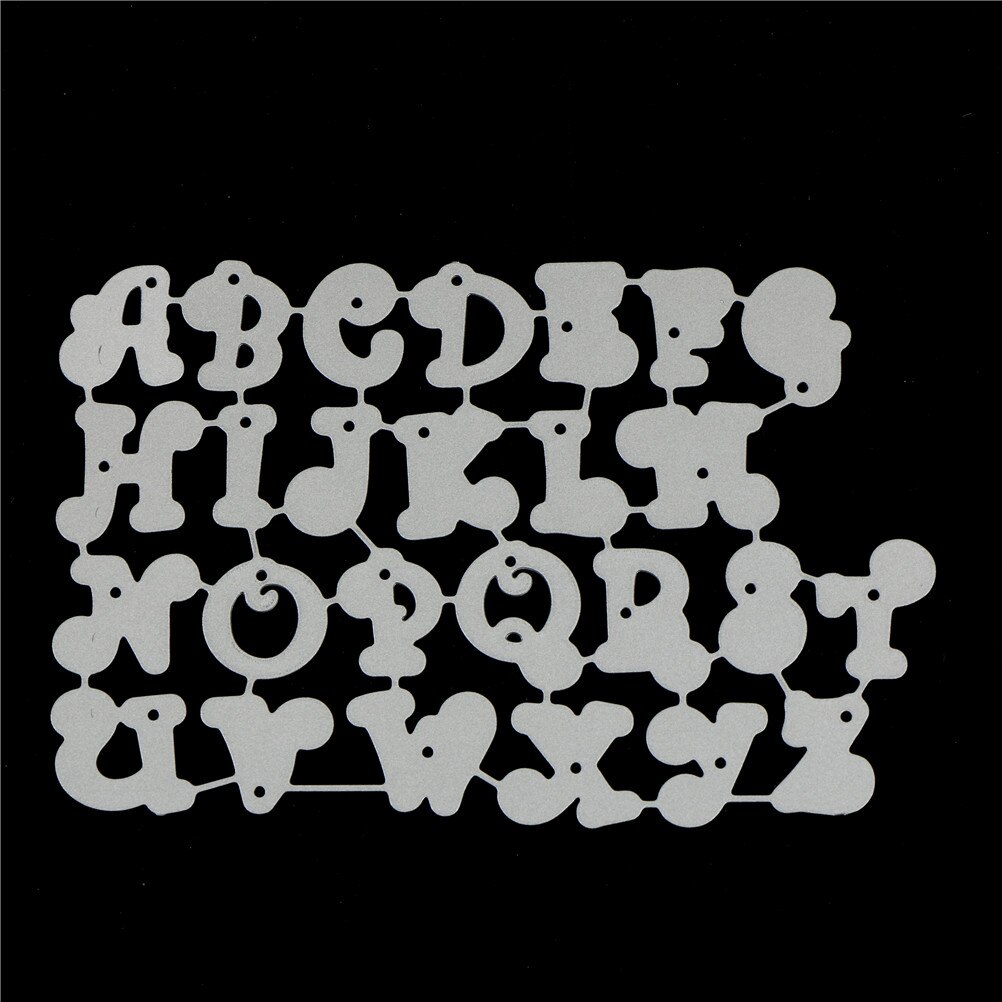 26Pcs Alphabet Number And Letter Die Cuts,Metal Di... – Vicedeal