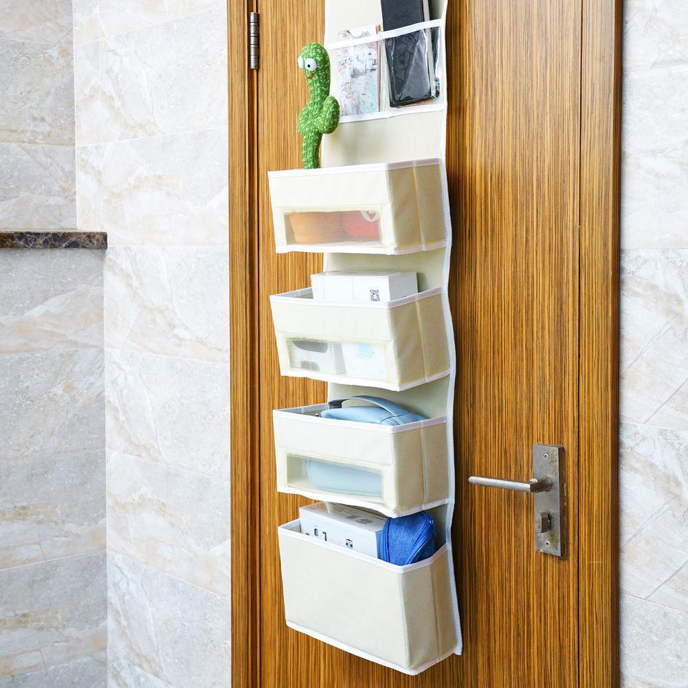 1 Pack 5-Shelf Over Door Hanging Organizer, Wall M... – Grandado