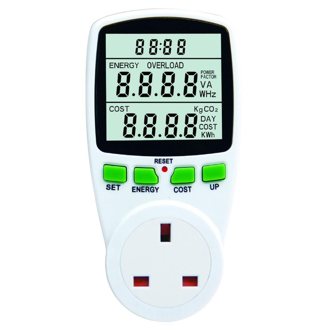 EU/US/UK Digital LCD Energy Meter Wattmeter Wattag... – Vicedeal