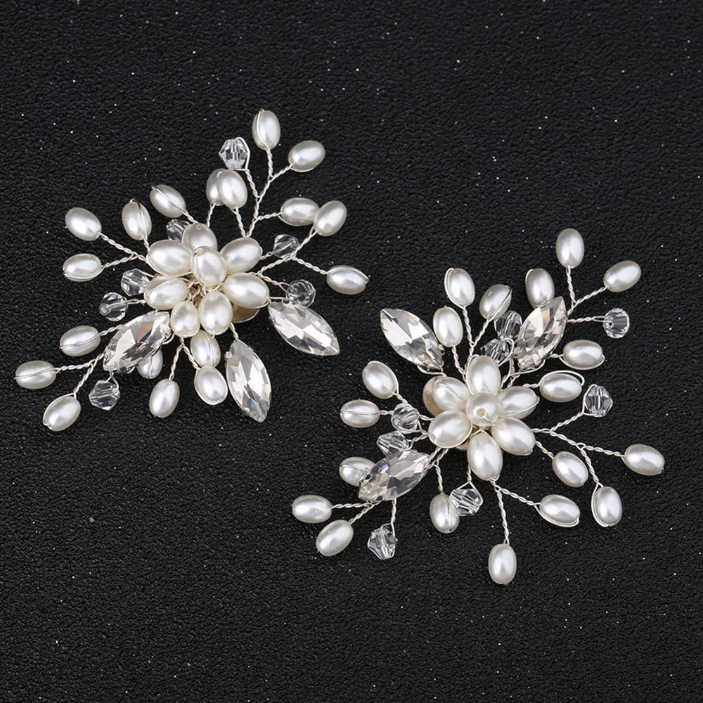 2pcs Luxury Rhinestone Shoes Clips Flowers Women S... – Grandado