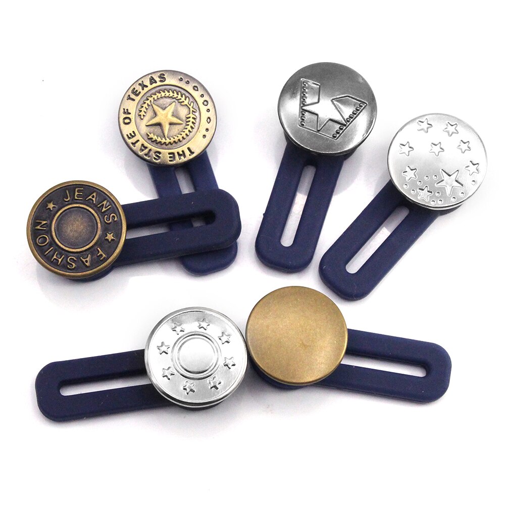 5Pcs Retractable Jeans Waist Metal Buttons Pant Wa... – Vicedeal