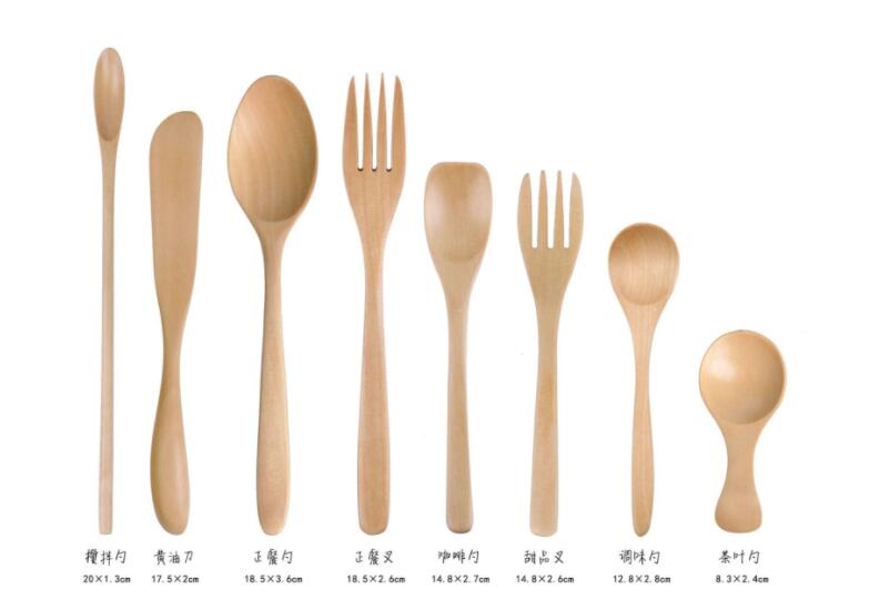 Japanese Wooden Dinnerware Set Fine Wood Cutlery S... – Grandado