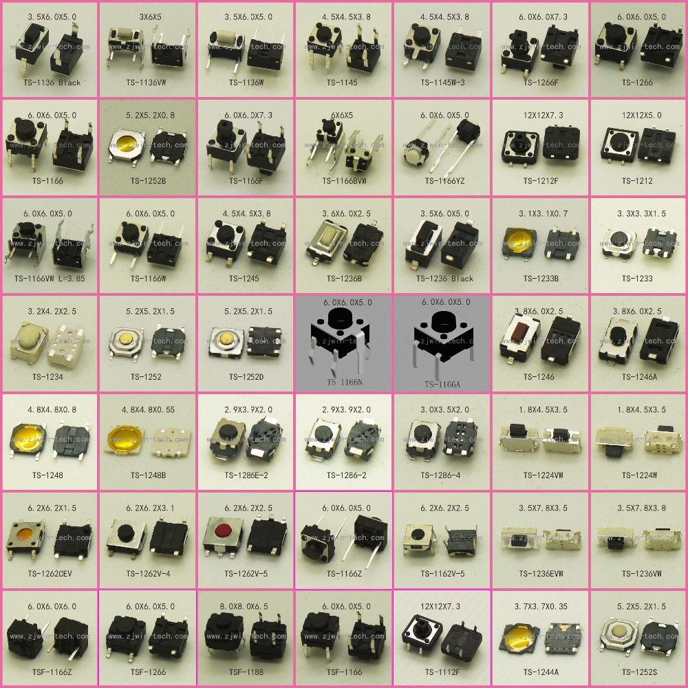 (245PCS-490PCS/49models)Momentary Tactile switch P... – Grandado