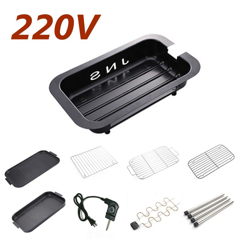 CUKYI 110V US Plug 2 Layer Electric Grill Non-stic... – Grandado