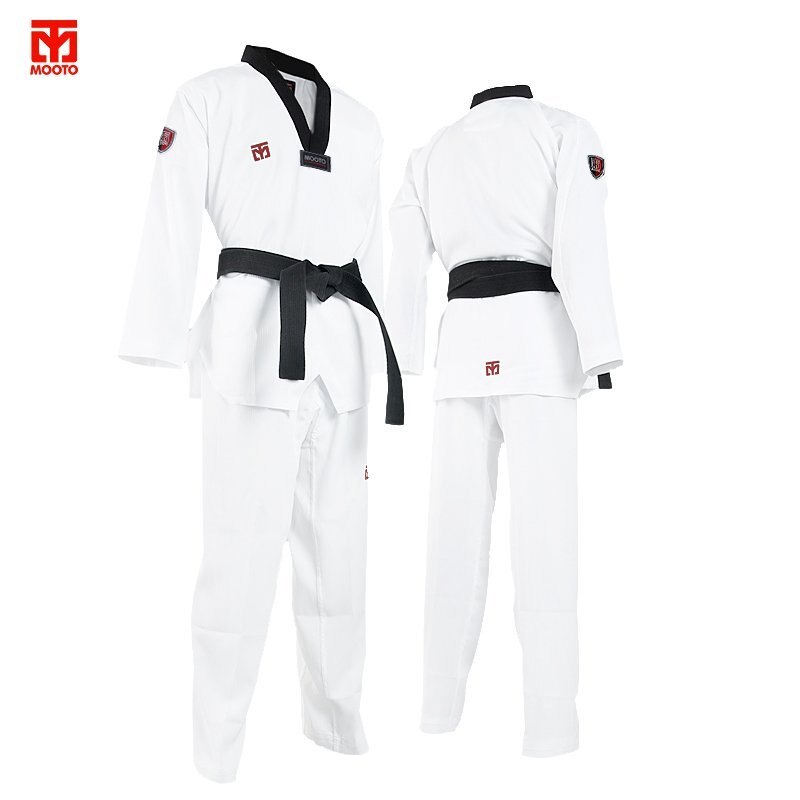 Taekwondo WTF Doboks Style Red LOGO Child Adult MO... – Vicedeal
