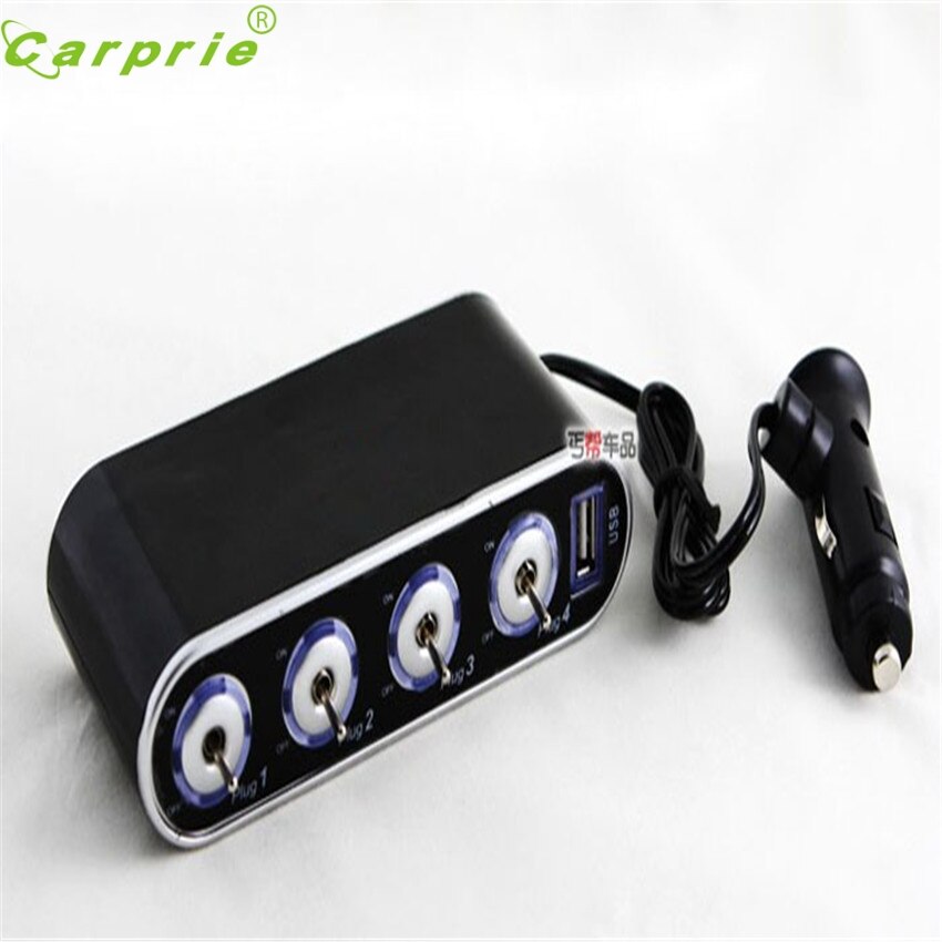 4 Way Usb-poort Sigarettenaansteker Splitter 12 V ... – Vicedeal
