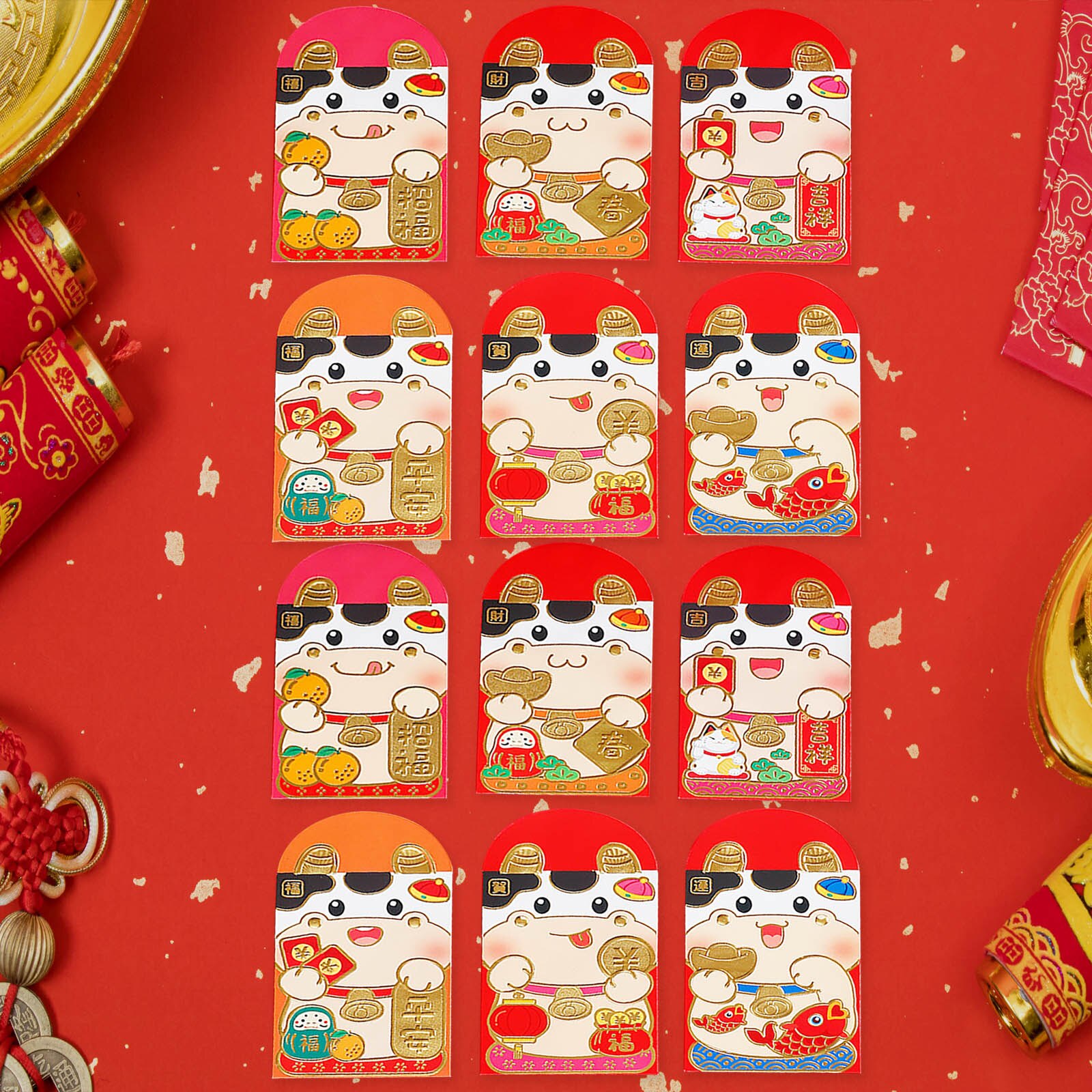 Behogar 36pcs Chinese Year Red Packet Red Lucky En... – Grandado