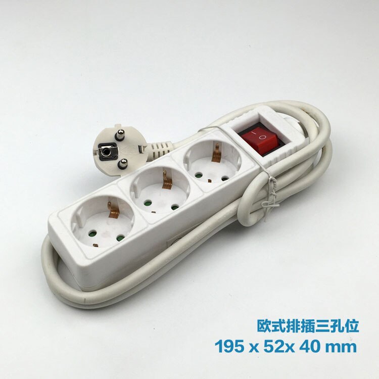 White 250V 16A 3 4 5 6 jack EU power adaptor outle... – Vicedeal