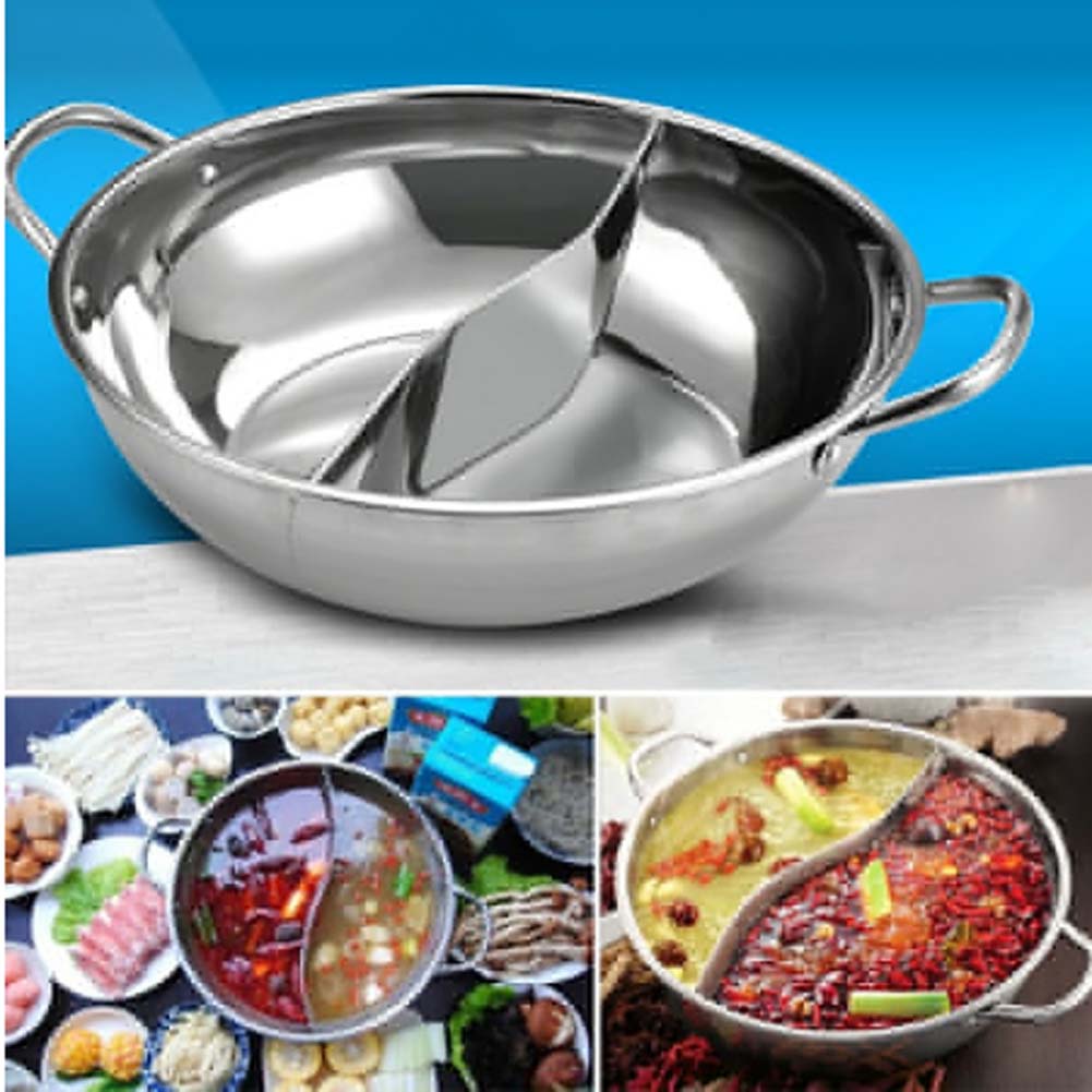 Pot Twin Divided Stainless Steel 28cm Cookware Ind... – Vicedeal