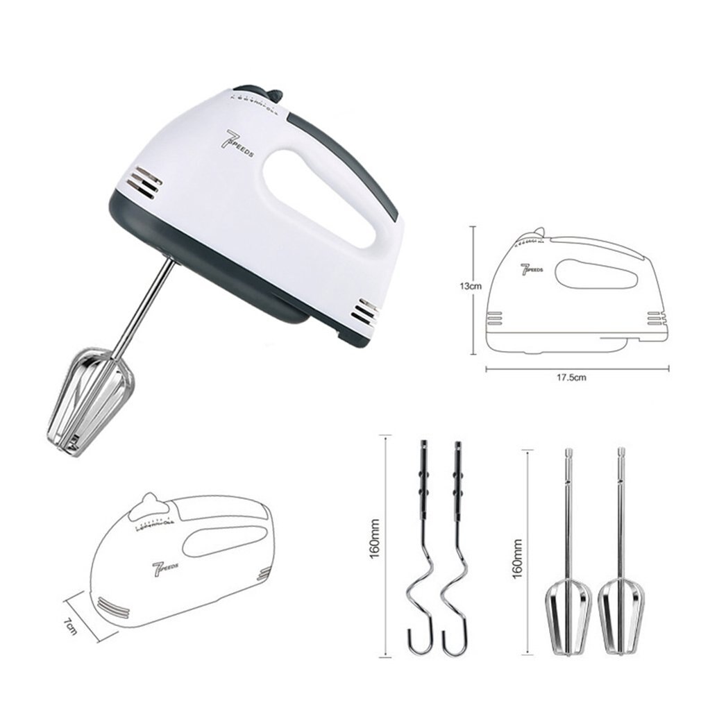 Manuelle Mini Mixer 7 Geschwindigkeit Teig Hand Mi... – Vicedeal