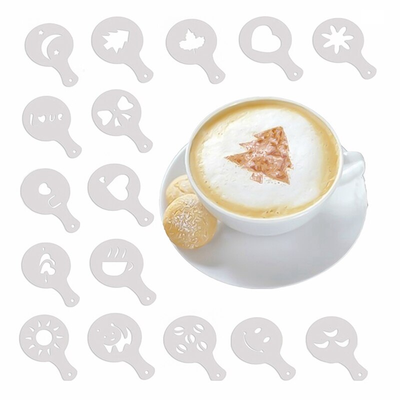 16pcs Coffee Printing Flower Model Cafe Accessorie... – Grandado