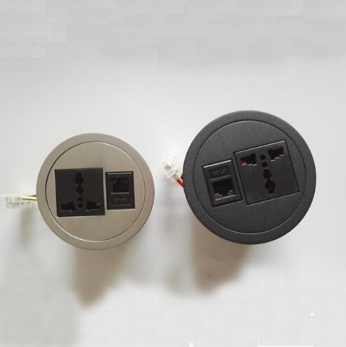 Meubels desktop ronde socket met tel en internet c... – Grandado