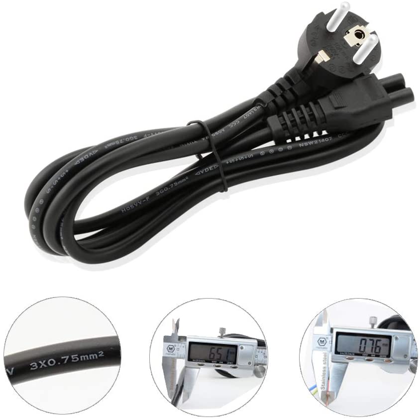 1.5M EU Universal Laptop 3-pin Charger Plug Power ... – Grandado