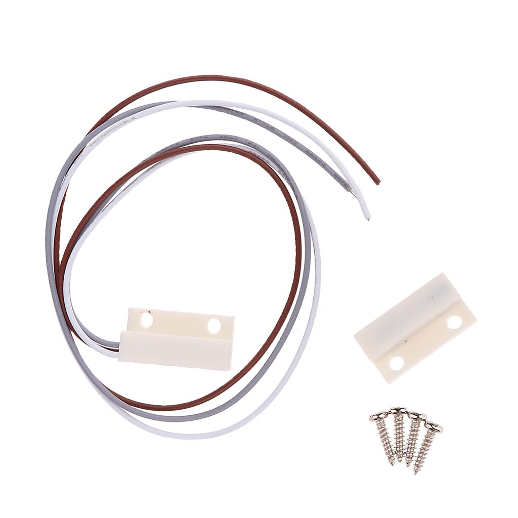 Recessed NC/NO White Wired Magnetic Reed Switch Do... – Grandado