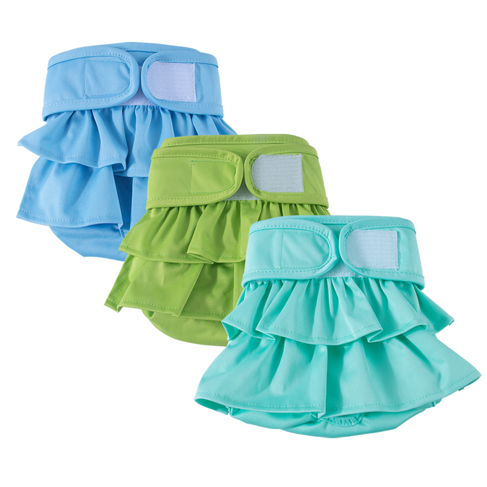 1pc Solid Color Reusable Washable Female Dog Diape... – Grandado